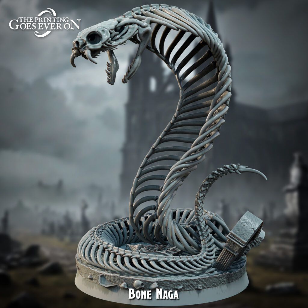 Bone Naga | The Printing Goes Ever On