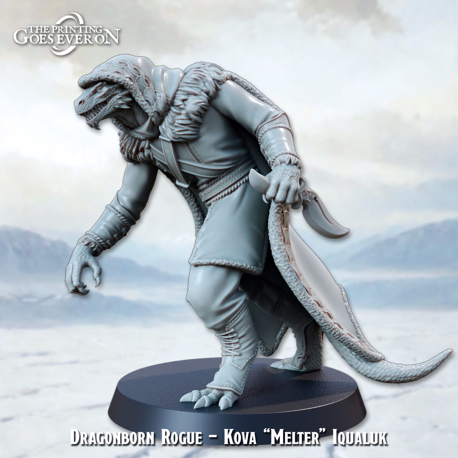Dragonborn Rogue - Kova Iqualuk | The Printing Goes Ever On