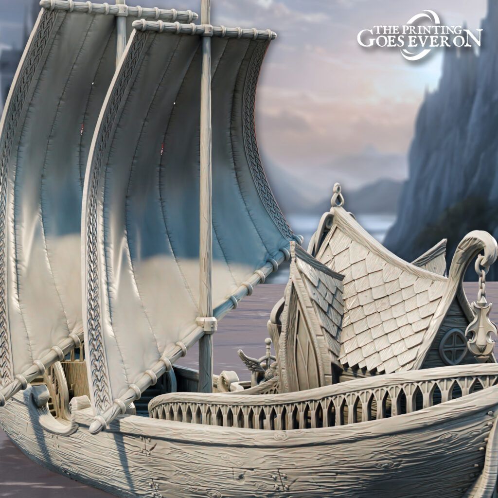 Elven Ship | The Printing Goes Ever On
