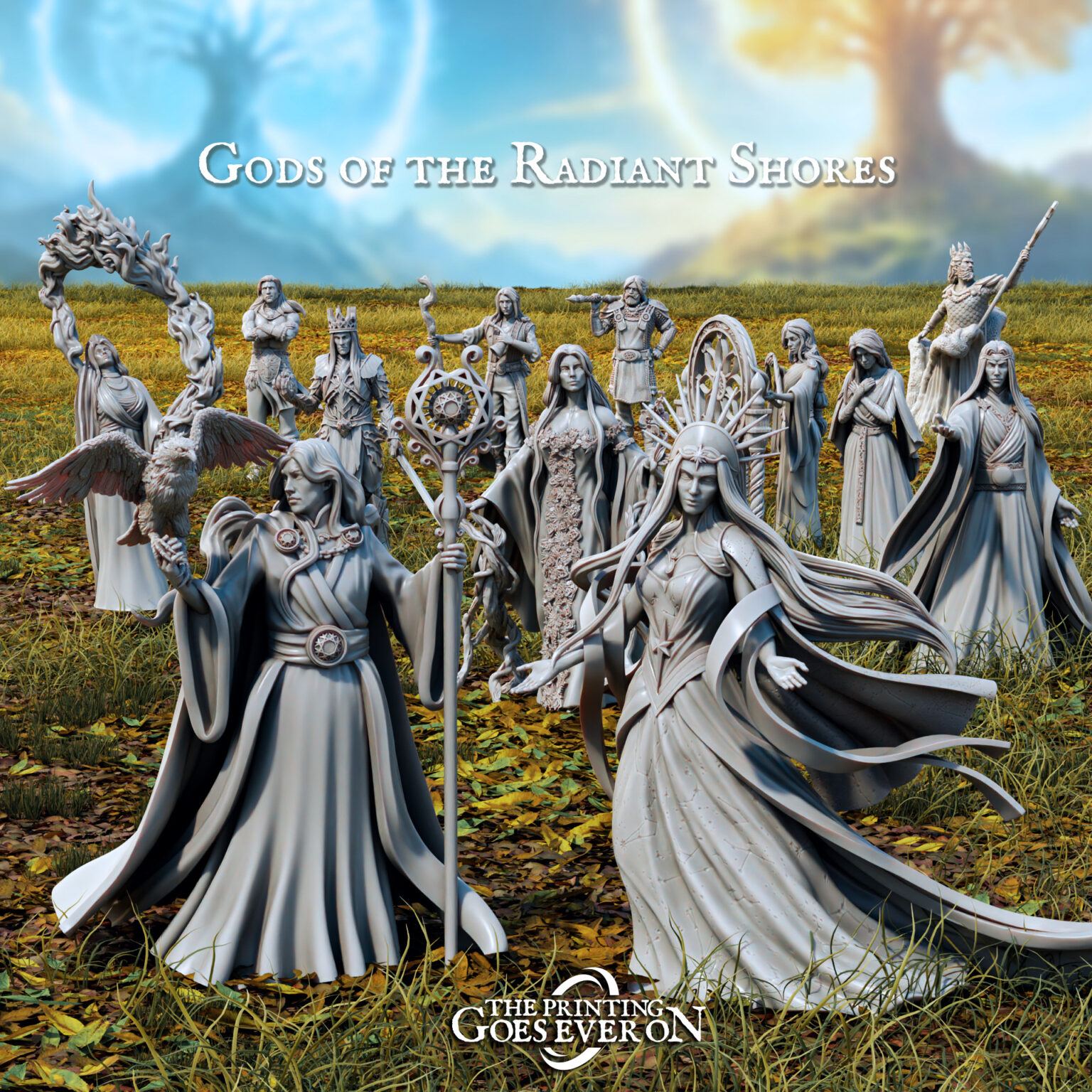 Gods of the Radiant Shores Bundle - 28mm and 75mm | The Printing Goes ...