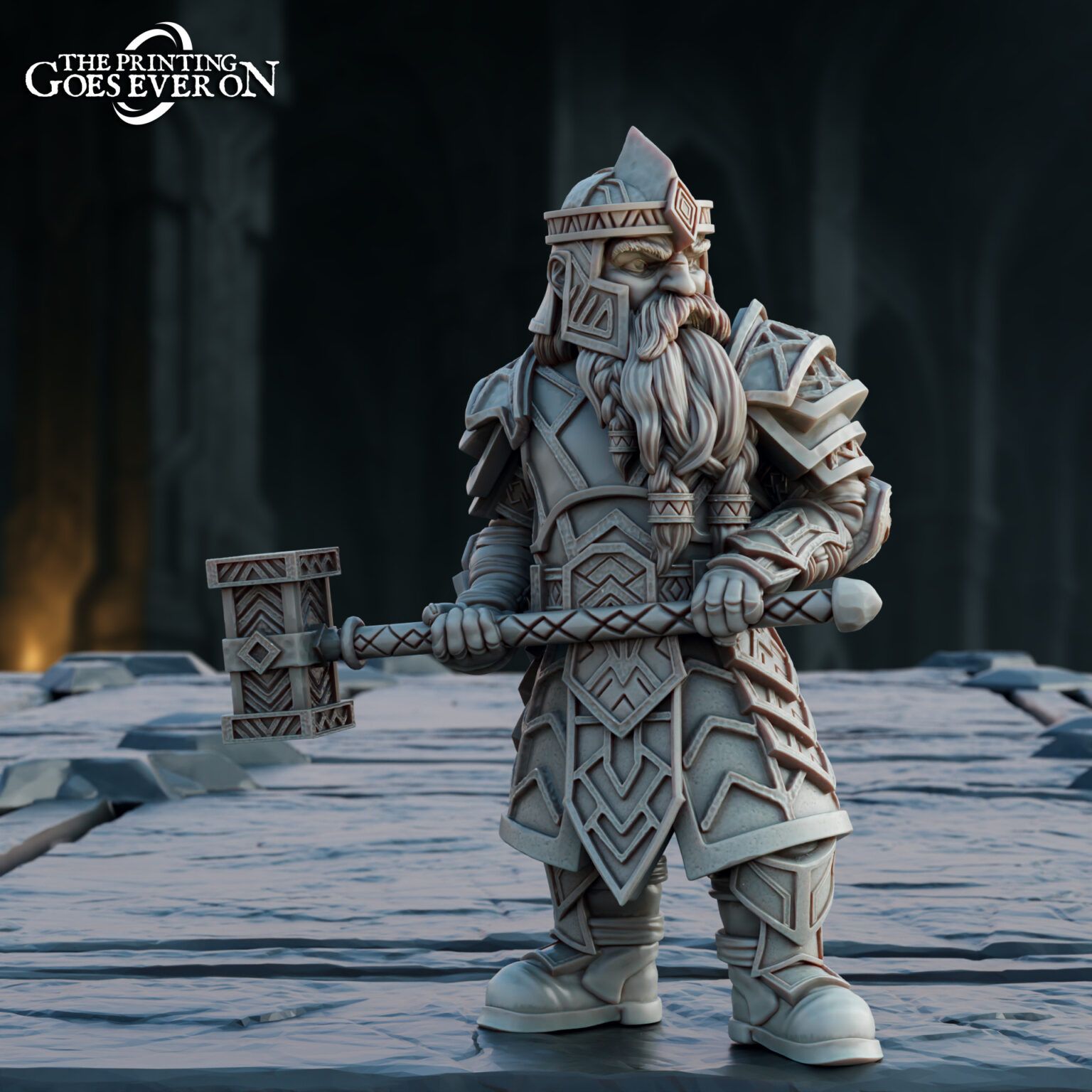 Steelvein Clan Dwarven Iron Vanguard - Model C - Hammer | The Printing ...