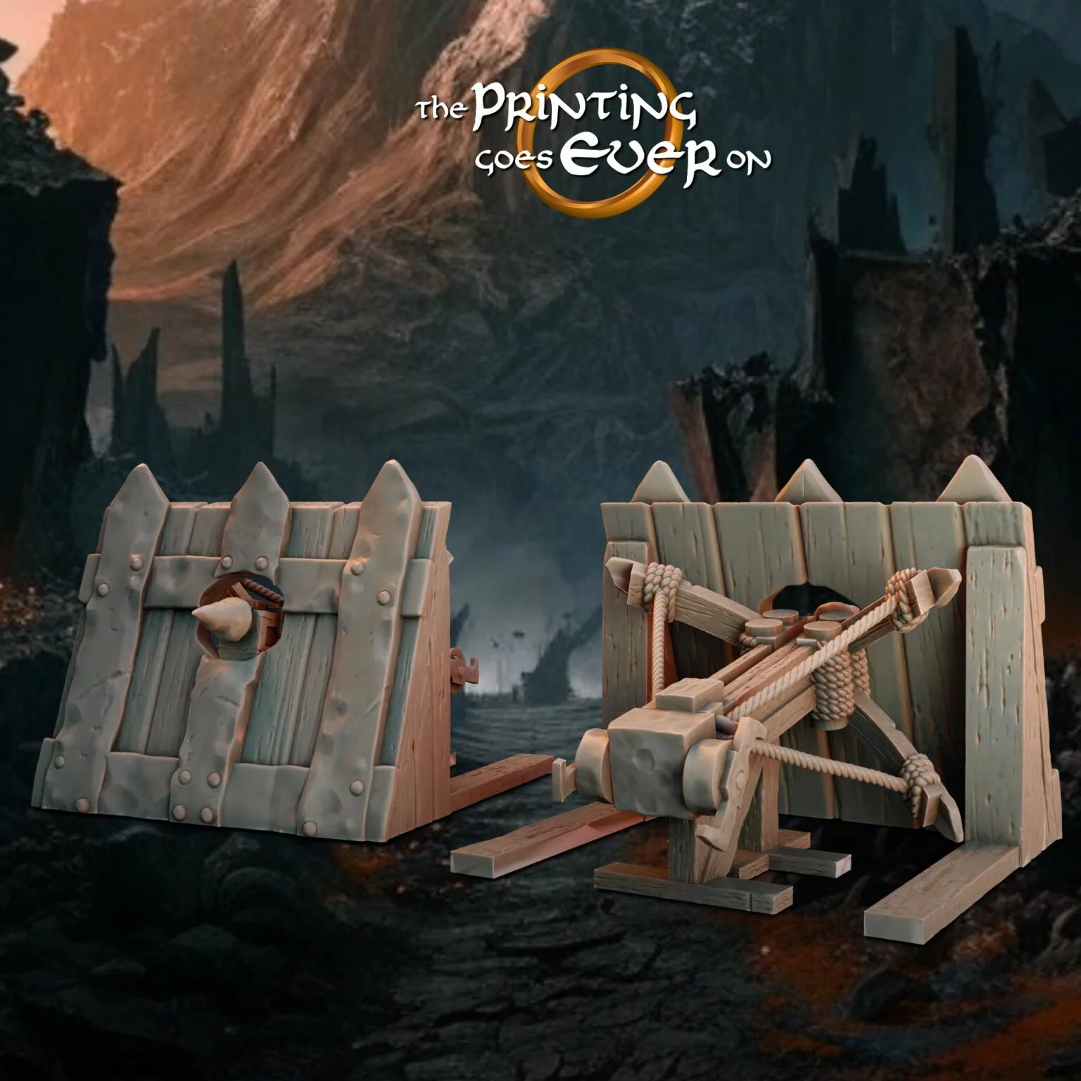 Orc Siege Crew with Siege Crossbow | The Printing Goes Ever On