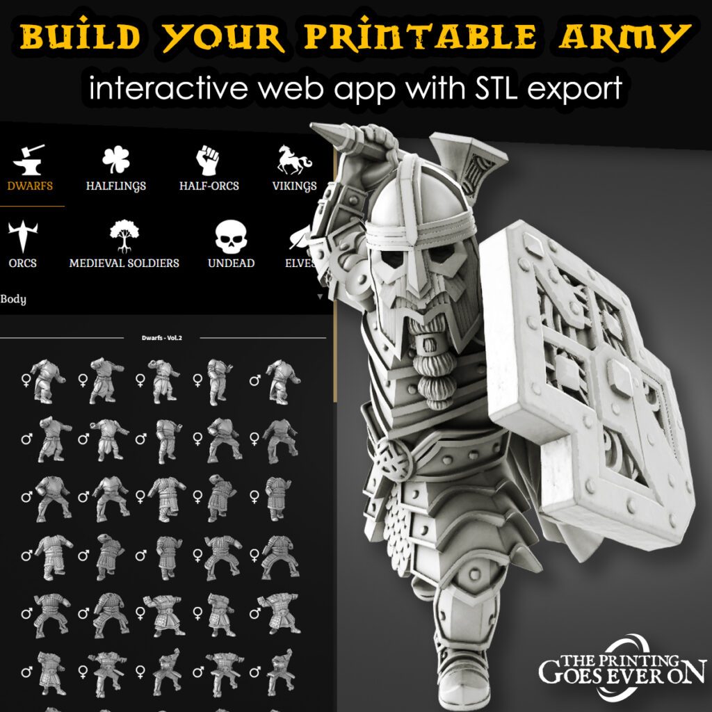 Customizer Modular Bundle – Dwarfs - Vol. 2 | The Printing Goes Ever On