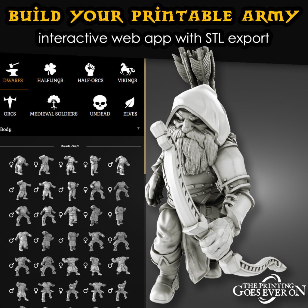 Customizer Modular Bundle – Dwarfs - Vol. 2 | The Printing Goes Ever On