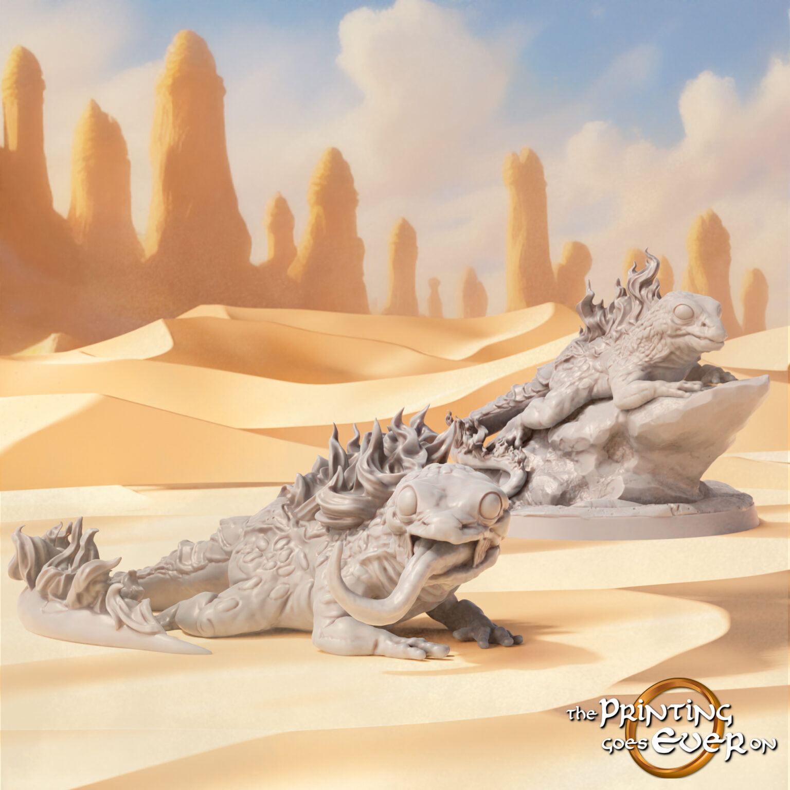 Flame Salamanders | The Printing Goes Ever On