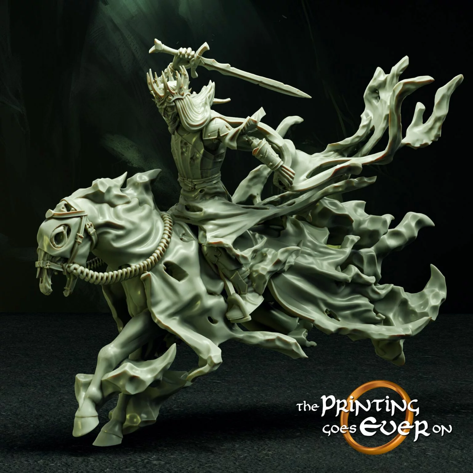 Ghost King - Mounted | The Printing Goes Ever On