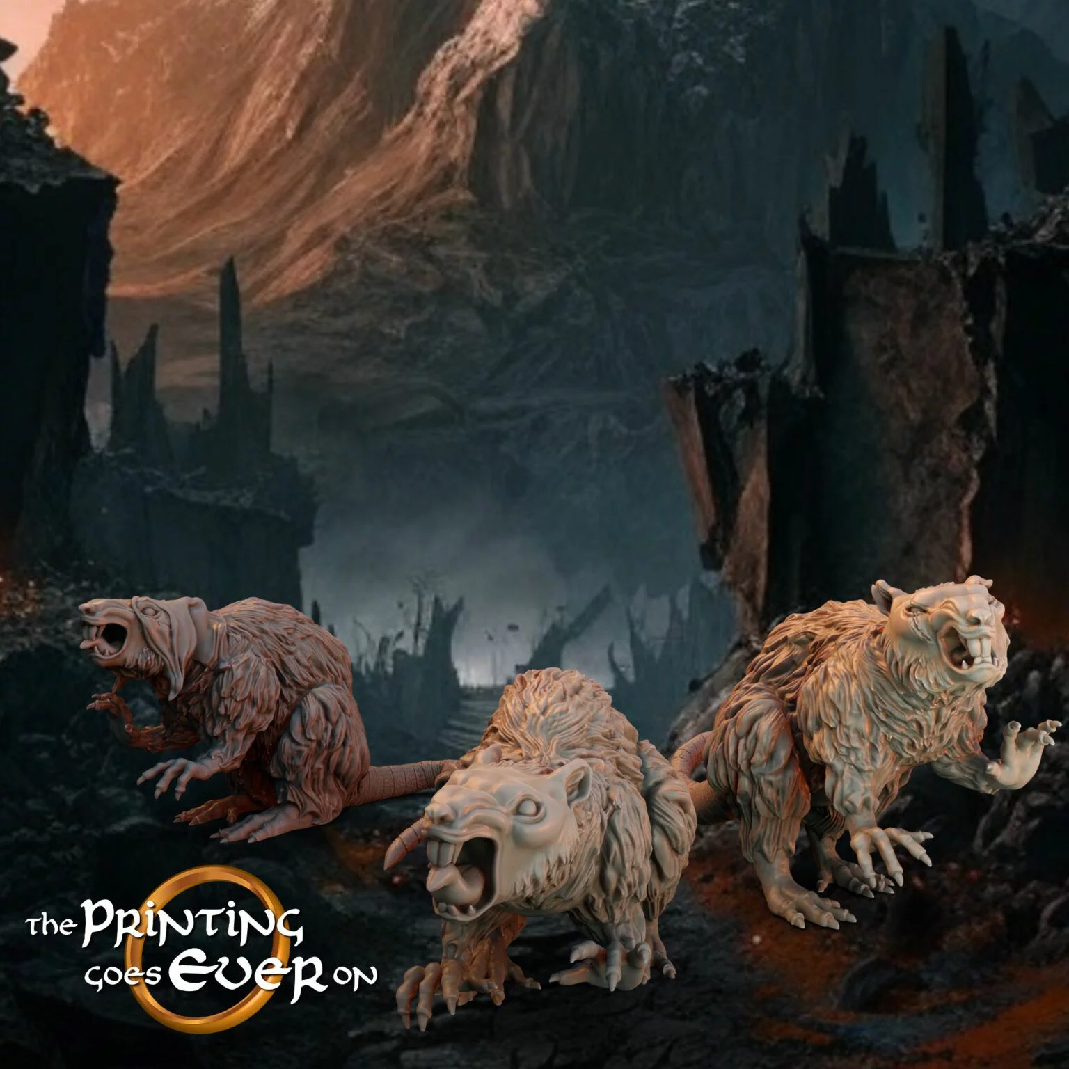 Giant Rats Set | The Printing Goes Ever On