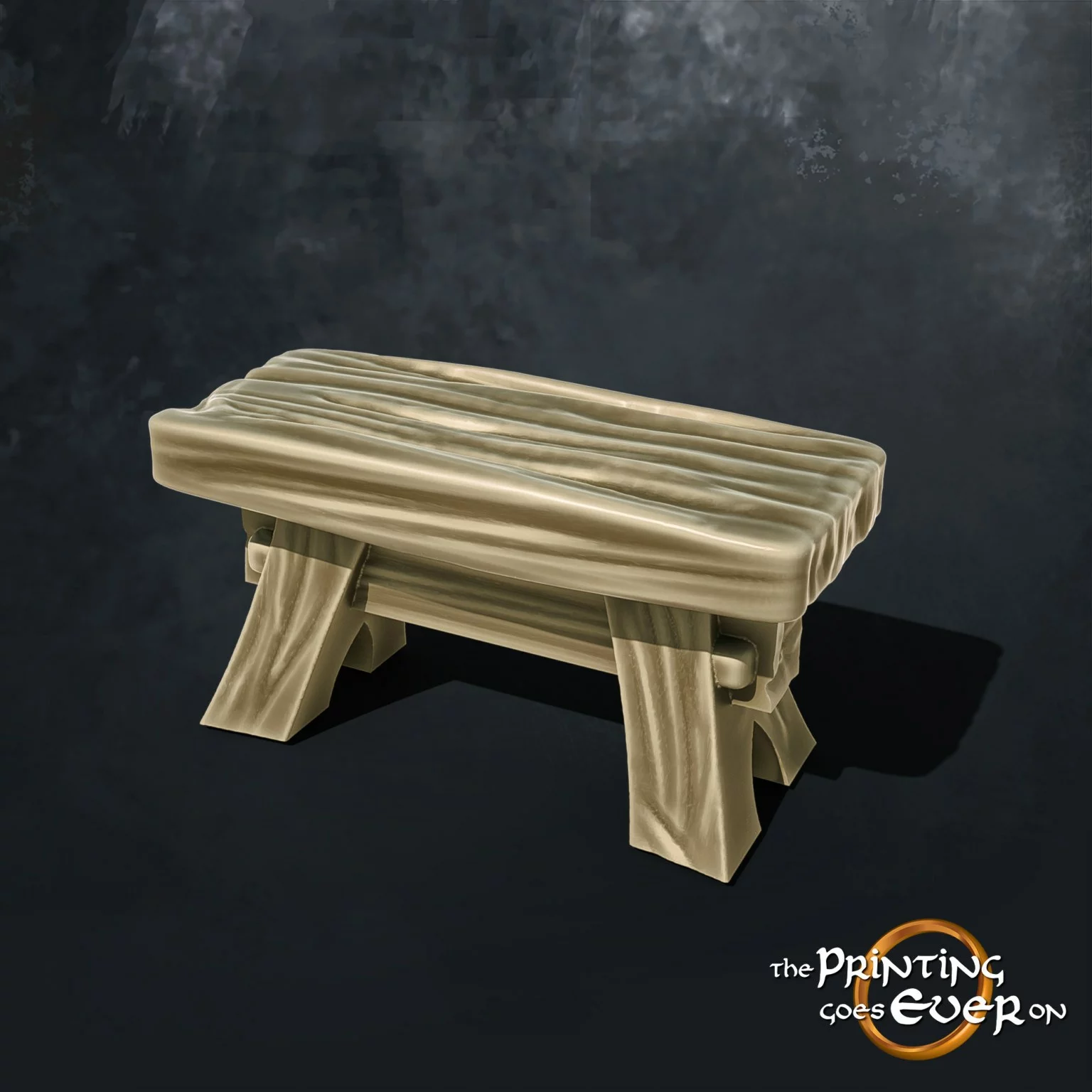 Wooden Trestle Stool | The Printing Goes Ever On