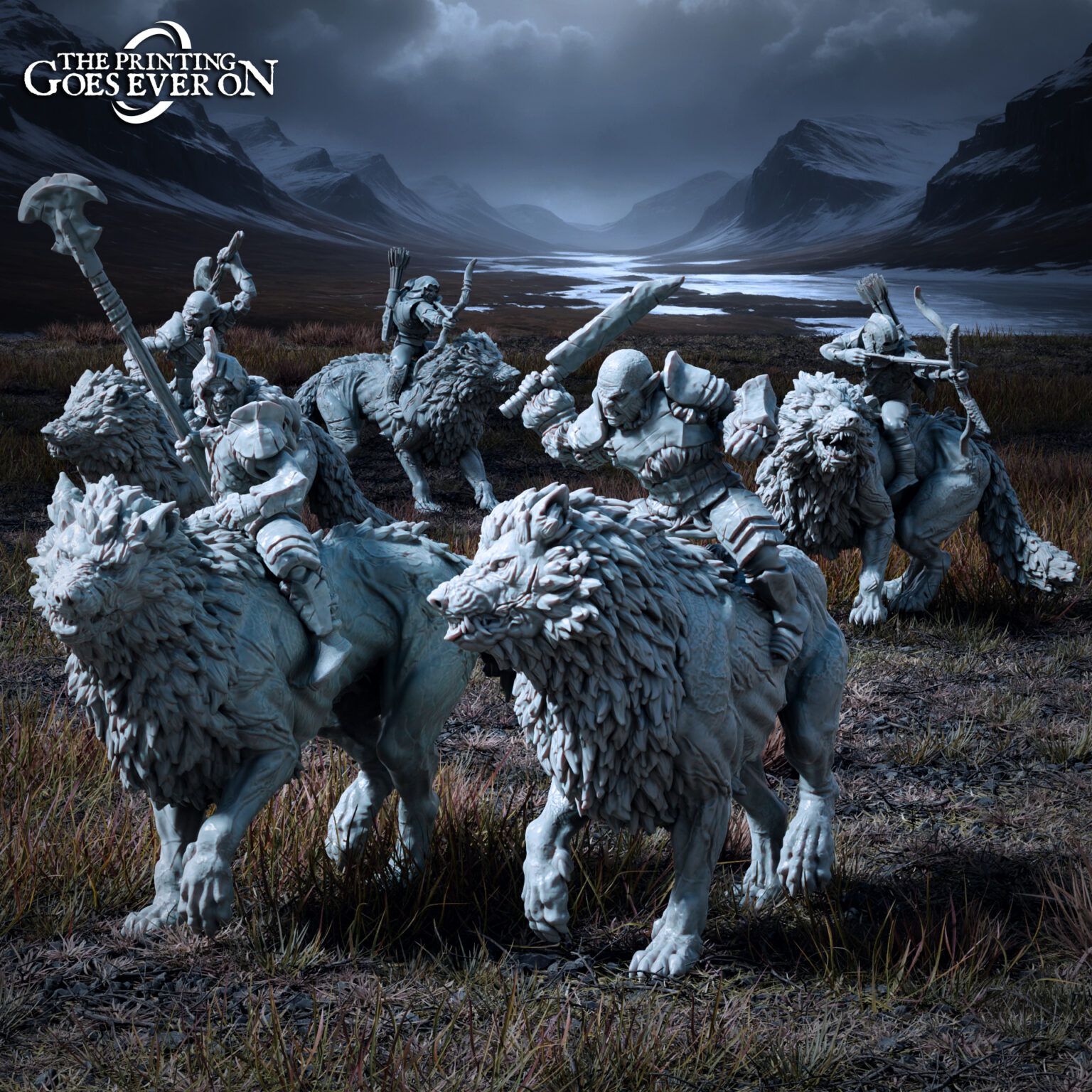 Ironmoor Orc Warg Riders | The Printing Goes Ever On